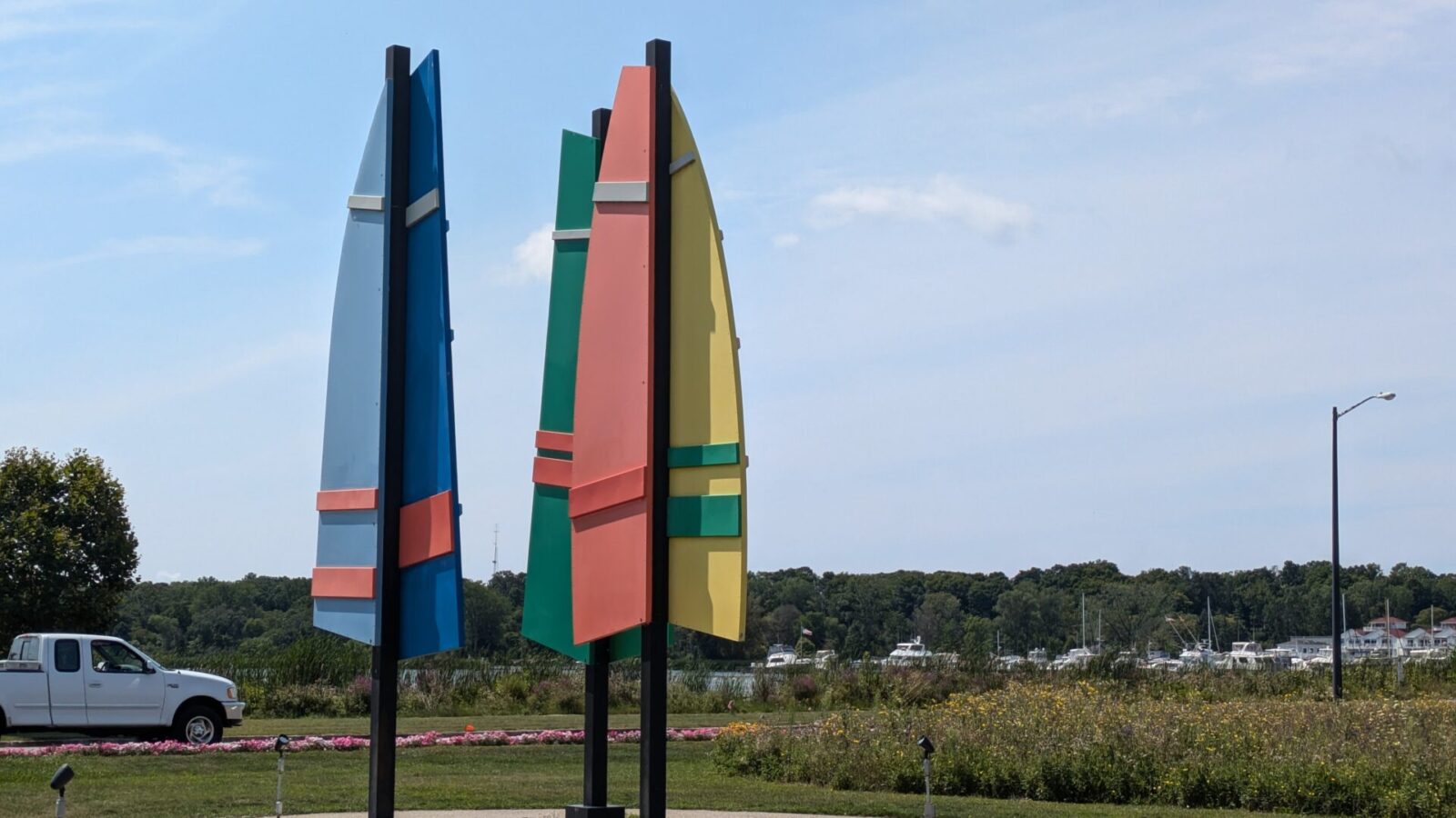 Fall Art Walk - The Art Piece Known as "Sailboat/Trees"